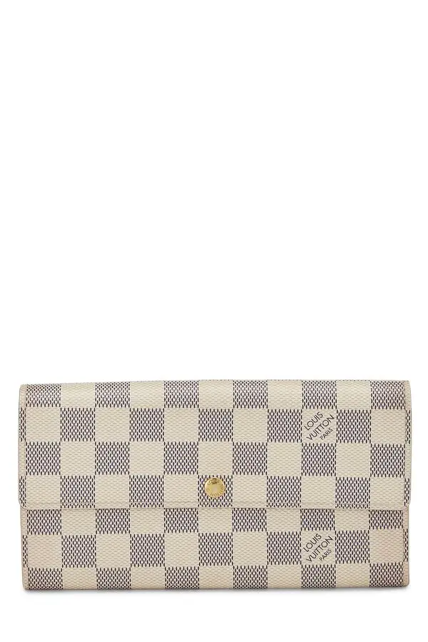 LOUIS VUITTON Damier Azur Sarah - White