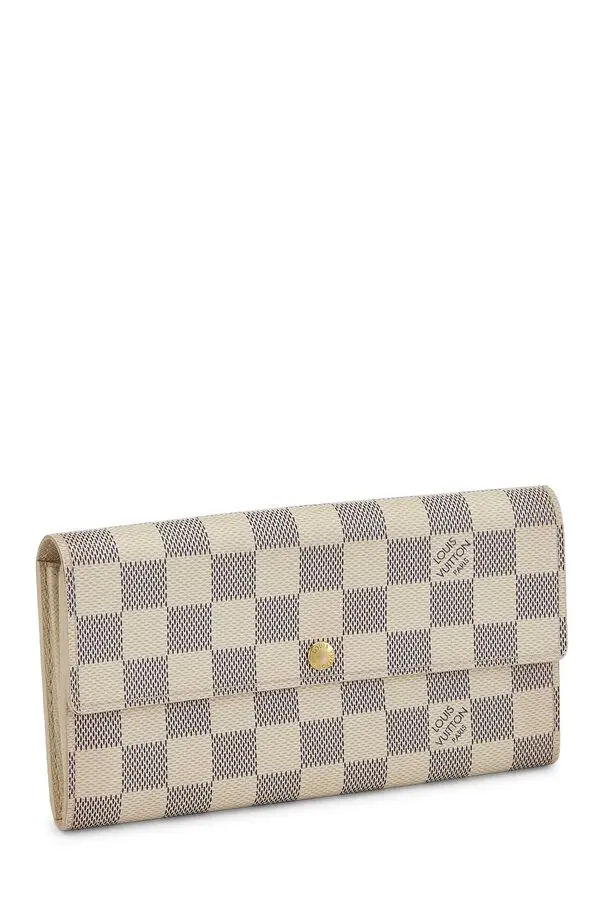 LOUIS VUITTON Damier Azur Sarah - White