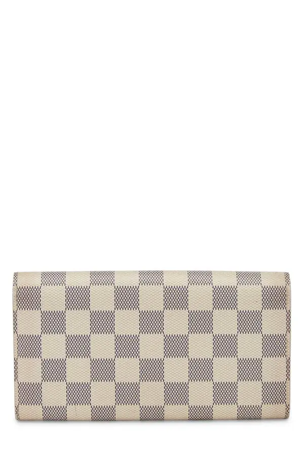 LOUIS VUITTON Damier Azur Sarah - White