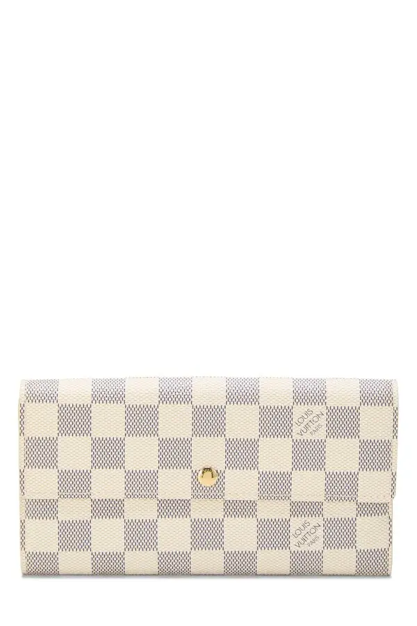 LOUIS VUITTON Damier Azur Sarah - White