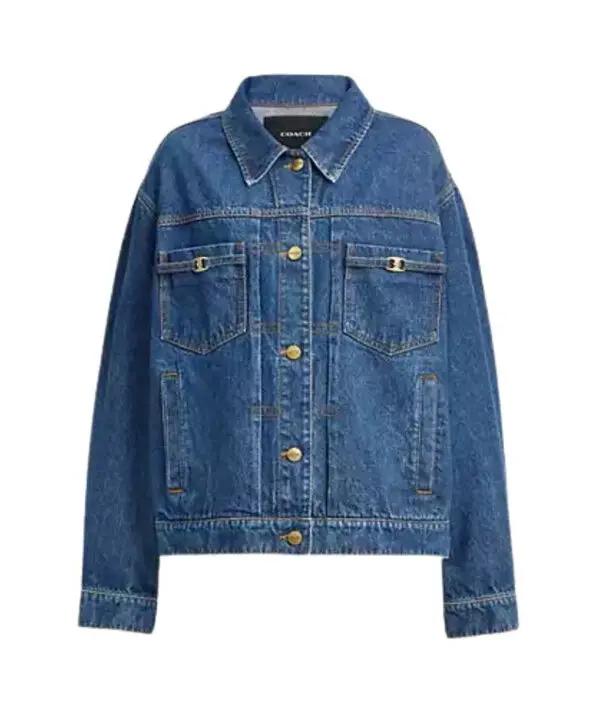 COACH Heritage C Denim Trucker Jacket