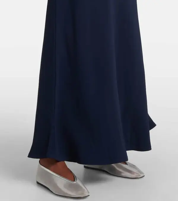 Asceno Bordeaux Maxi Dress - Blue