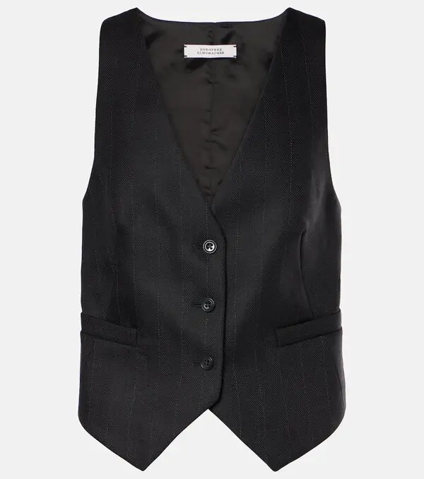 Dorothee Schumacher Pinstripe Wool Vest