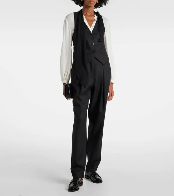 Dorothee Schumacher Pinstripe Wool Vest