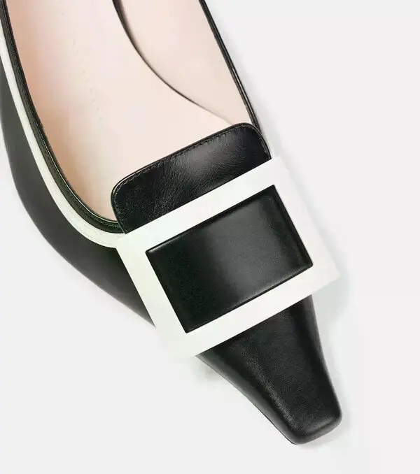 ROGER VIVIER Viv' Canard Slingback Pumps - Black