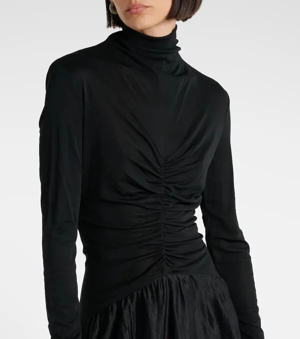 jacques wei gathered maxi dress Jacques Wei Gathered Maxi Dress In Black - 20% Off