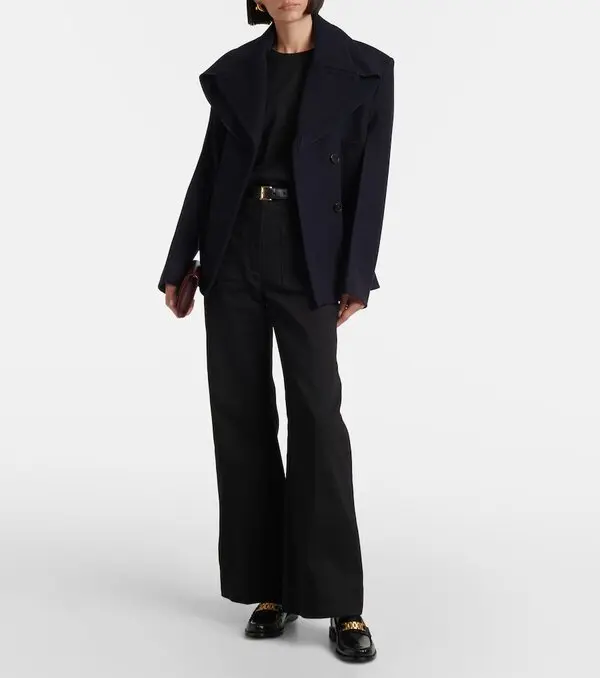 Victoria Beckham Chain Leather Loafers
