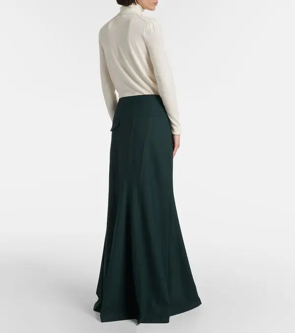 Victoria Beckham Asymmetric Maxi Skirt