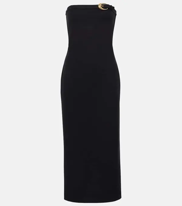 Staud Beekman Strapless Midi Dress