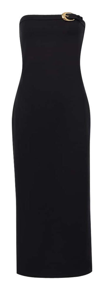 Staud Beekman Strapless Midi Dress - Black