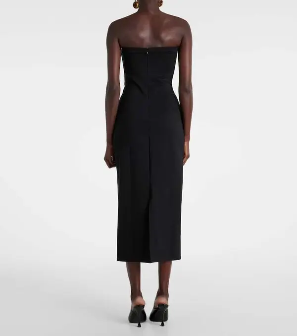 Staud Beekman Strapless Midi Dress