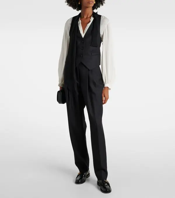 Dorothee Schumacher Tailored Pinstripe Wool Pants