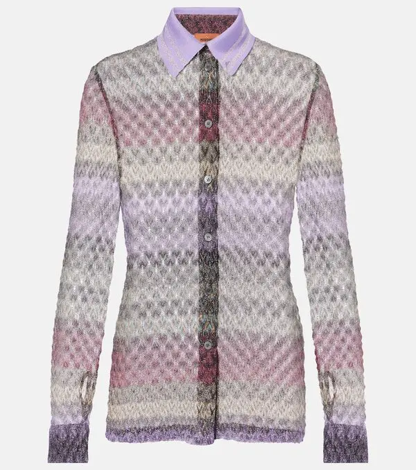Missoni Striped Lamé Shirt
