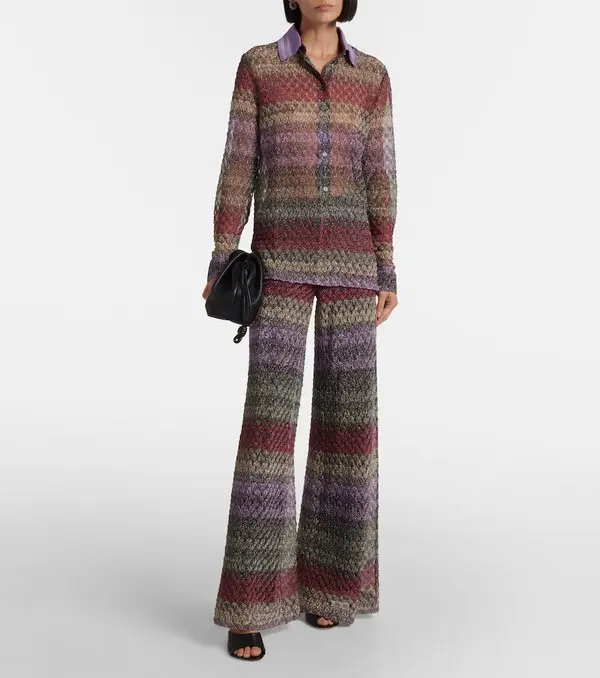 Missoni Striped Lamé Shirt