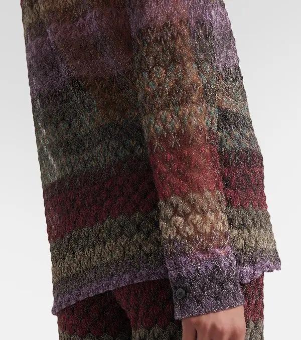 Missoni Striped Lamé Shirt
