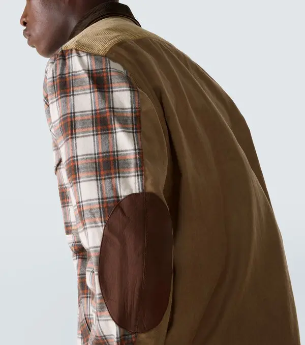 Junya Watanabe Checked Cotton Flannel Jacket - Brown