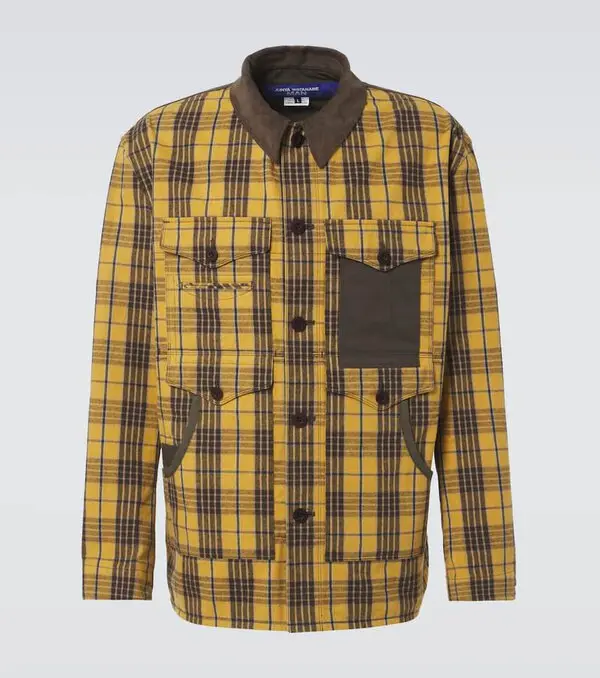Junya Watanabe Checked Cotton Flannel Jacket
