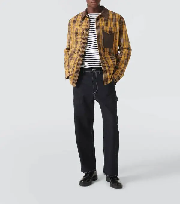 Junya Watanabe Checked Cotton Flannel Jacket