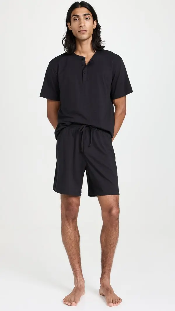 Lunya Slumberknit Shorts - Immersed Black
