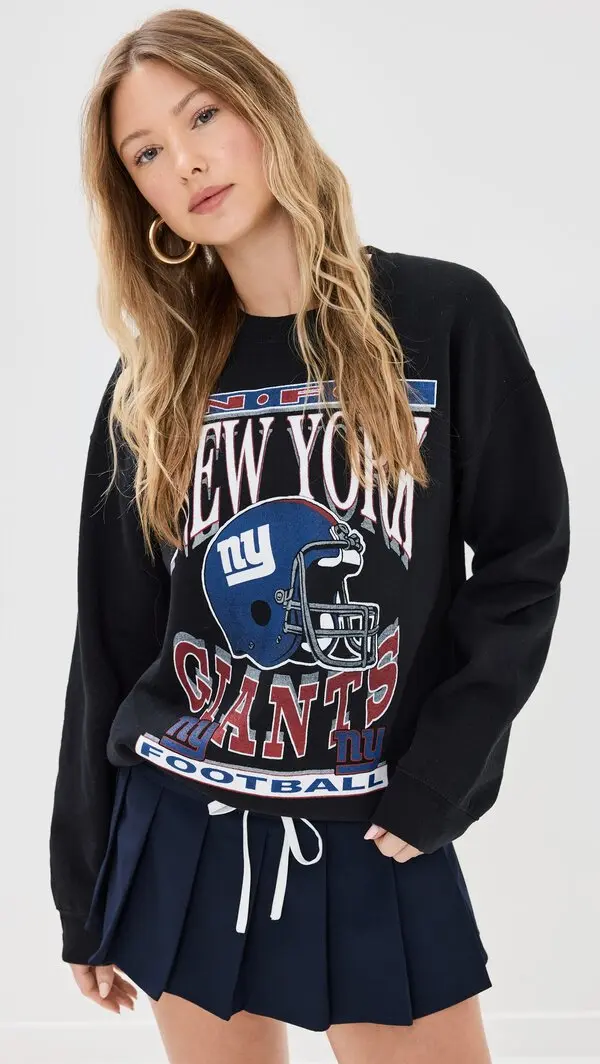 Junk Food Giants Helmet Crewneck Sweatshirt