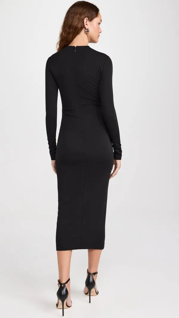 FLEUR DU MAL Midi Dress With Side Snaps