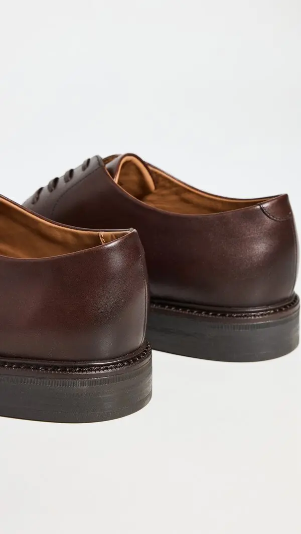 brown polo dress shoes Polo Ralph Lauren Men's Merton Leather Boat Shoes - Deep Saddle Tan