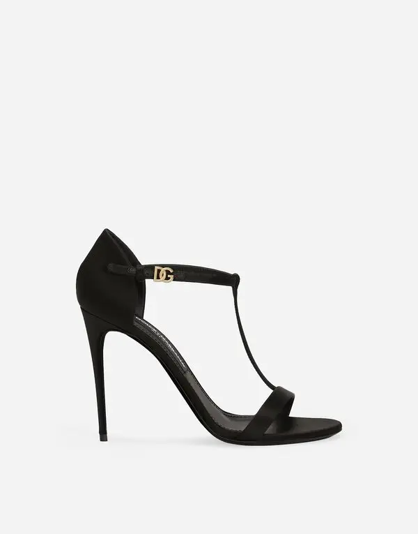 Dolce & Gabbana Satin T-bar Sandals