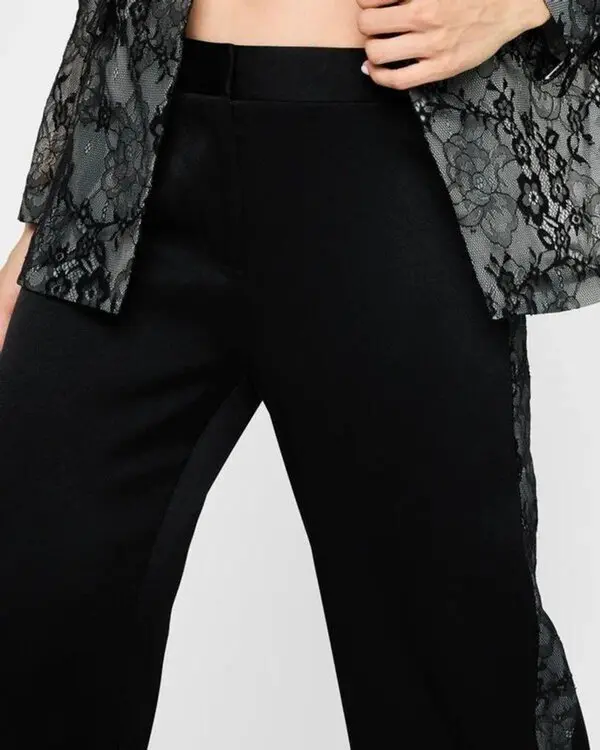 UNGARO Lace-inset Pants