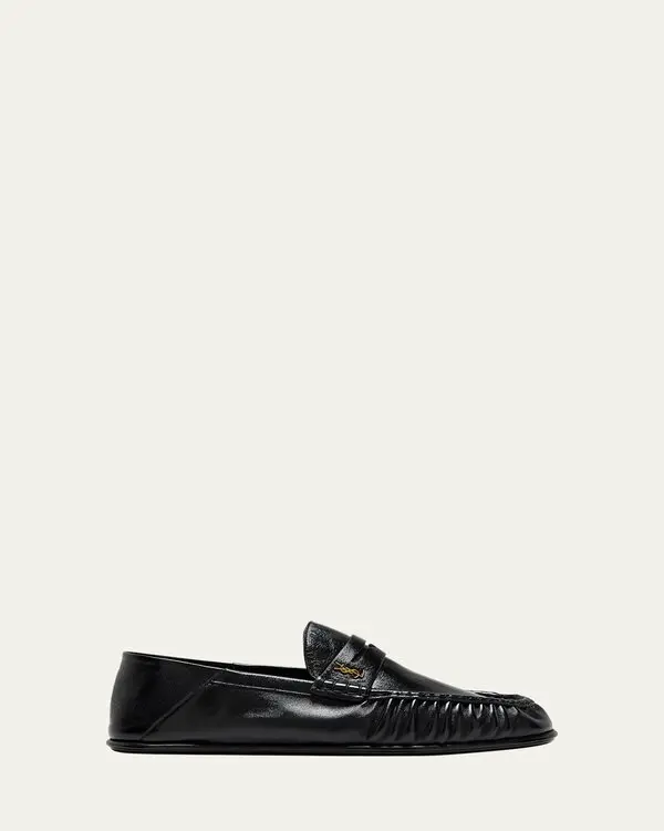 Saint Laurent Le Loafer Leather Penny Loafers