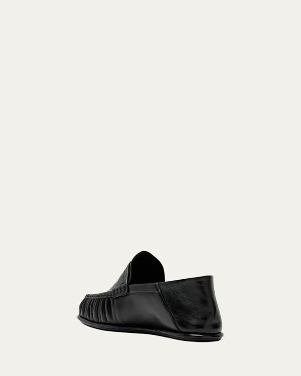 Saint Laurent Le Loafer Leather Penny Loafers