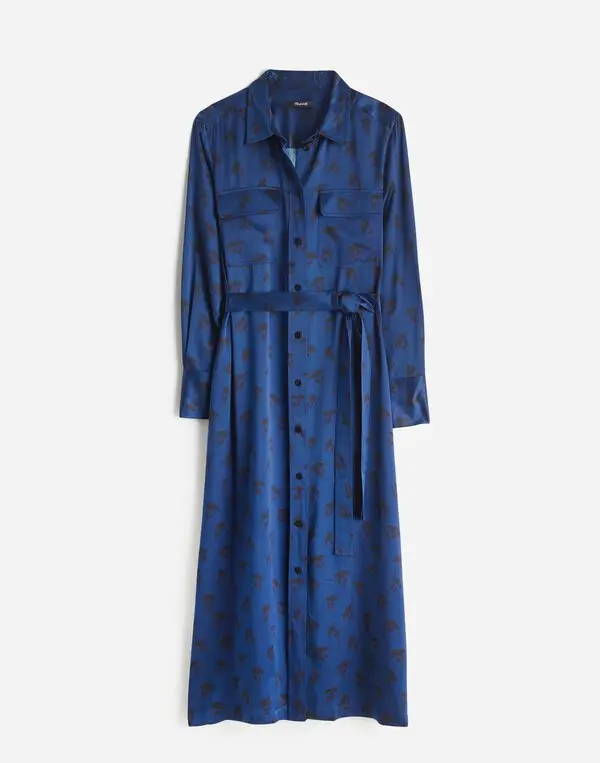 madewell silk floral dress Sophia Midi Dress in Floating Floral