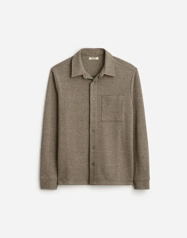 Madewell The Devoe Knit Shirt - Wheat