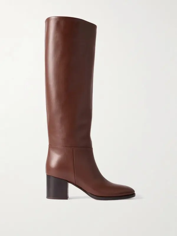 GIANVITO ROSSI Santiago Knee High Leather Boots