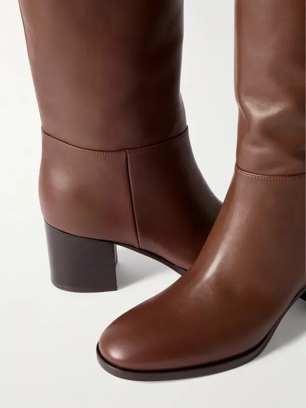 GIANVITO ROSSI Santiago Knee High Leather Boots