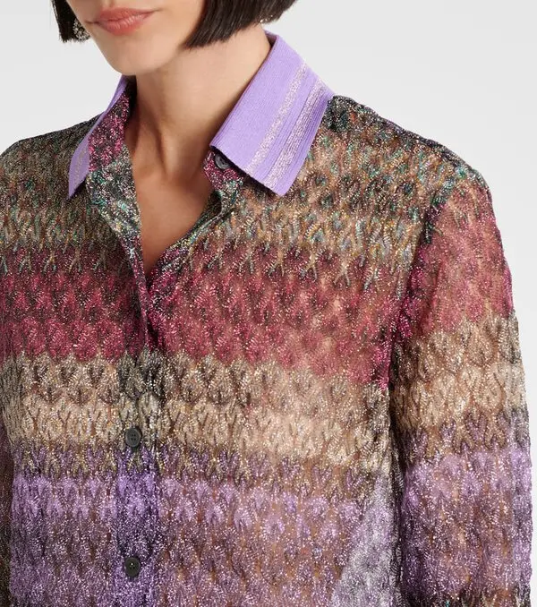 Missoni Striped Lamé Shirt