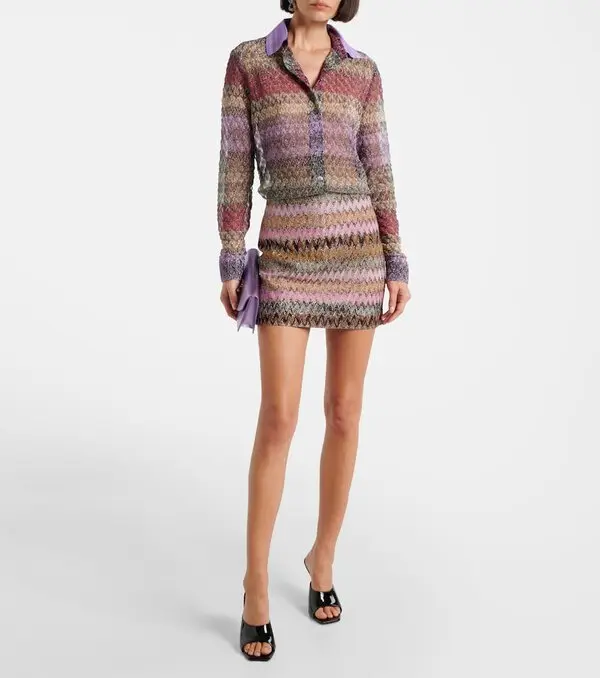 Missoni Striped Lamé Shirt
