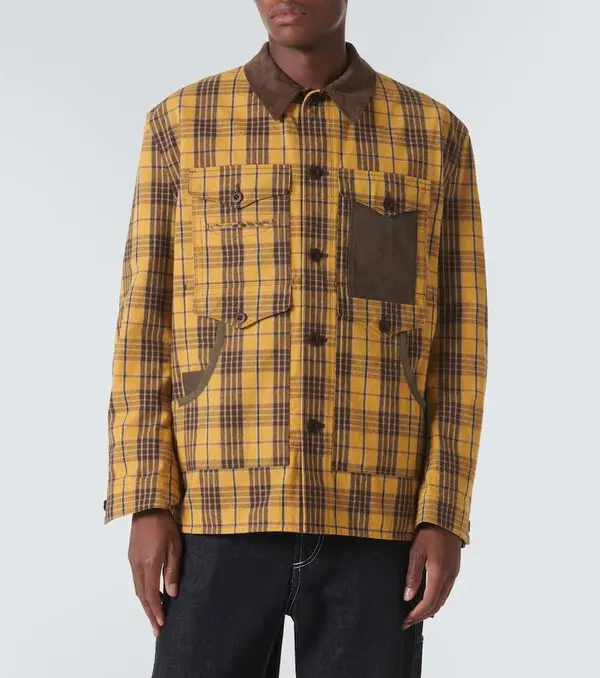 Junya Watanabe Checked Cotton Flannel Jacket