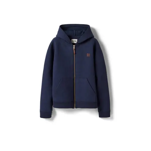 Miu Miu Jersey Hoodie Jacket
