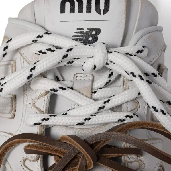 Miu Miu New Balance X 530 Sl Deco Leather Mules - White