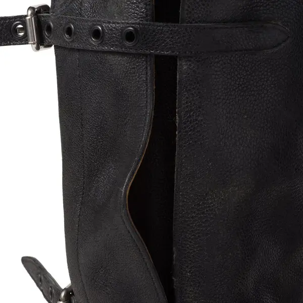 Miu Miu Leather Lace-up Boots - Black