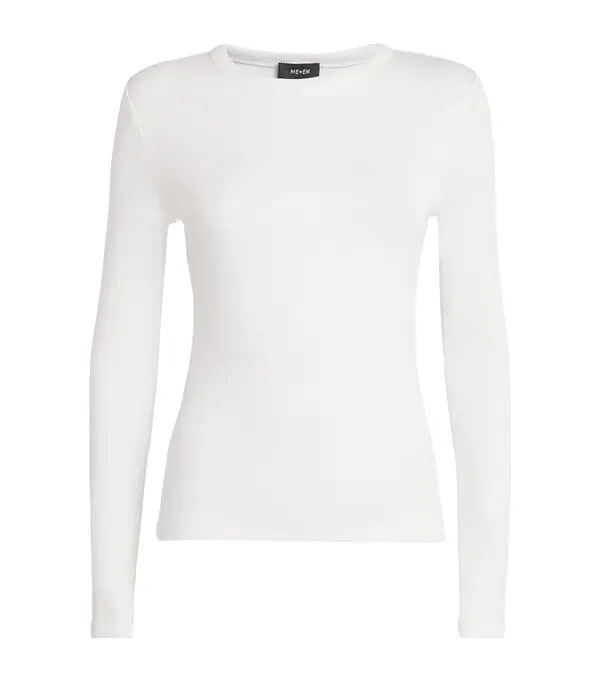 ME+EM Cotton-blend Long-sleeve T-shirt