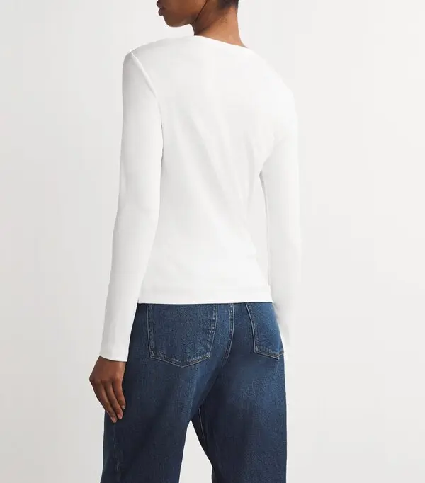 ME+EM Cotton-blend Long-sleeve T-shirt