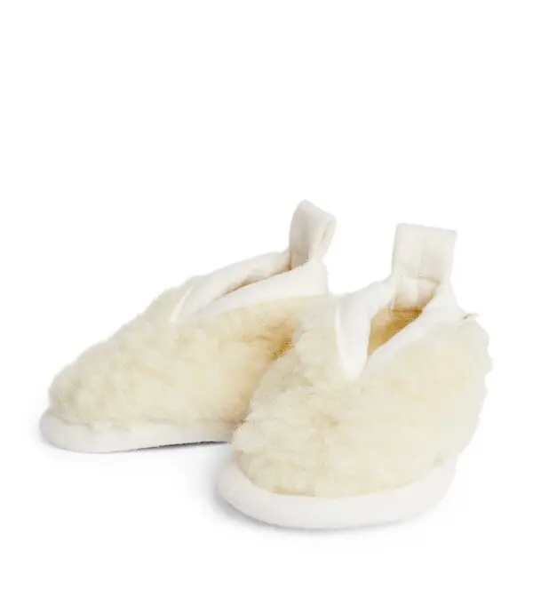 BINIBAMBA Merino Wool Booties - White