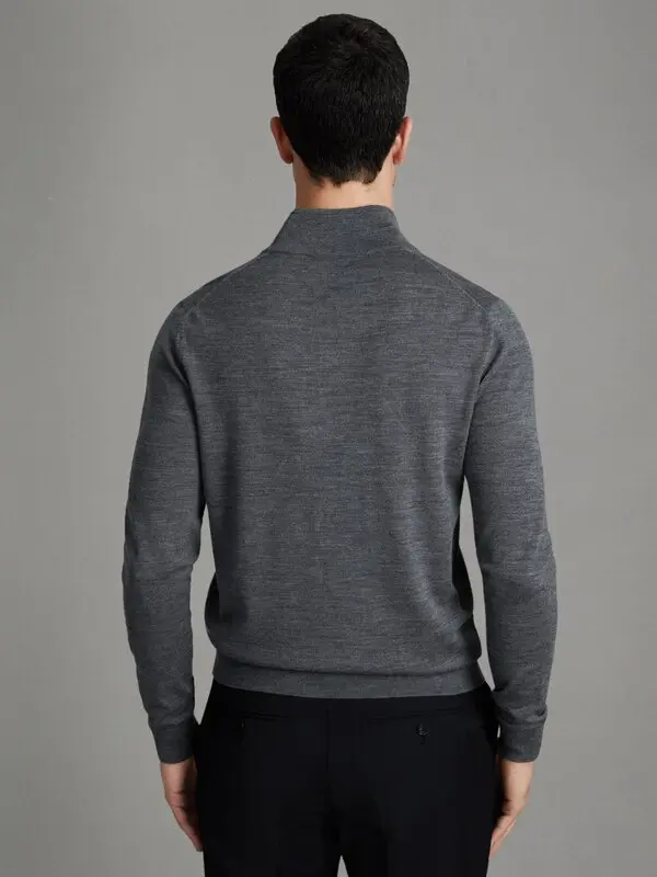 REISS 2 Pack Of Merino Wool Zip-neck Jumpers