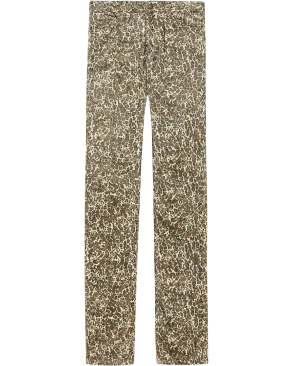 Isabel Marant Étoile Printed Corduroy Pants - Leopard