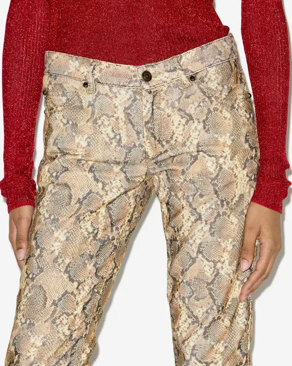 Isabel Marant Printed Corduroy Pants