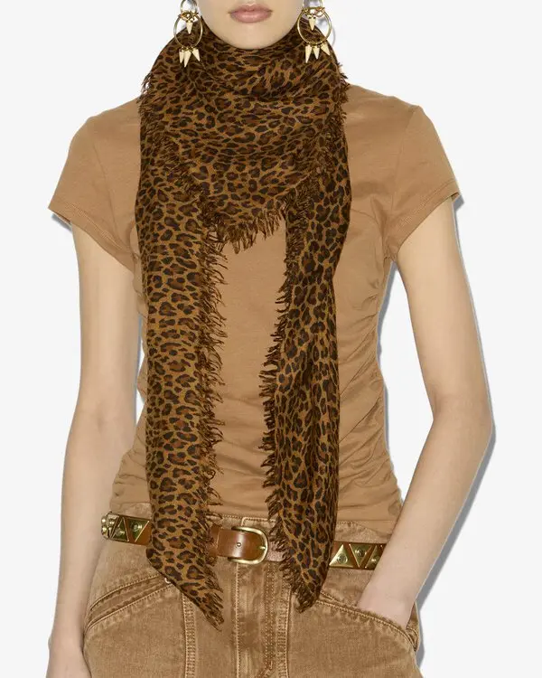 Isabel Marant Madicia Scarf - Leopard