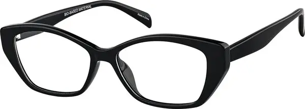 Zenni Vintage Cat-eye Full Rim Frame - Black