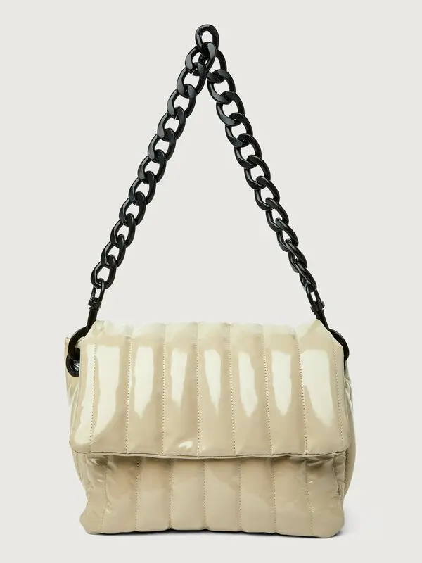 THINK ROYLN Bar Bag - Blonde Patent/black