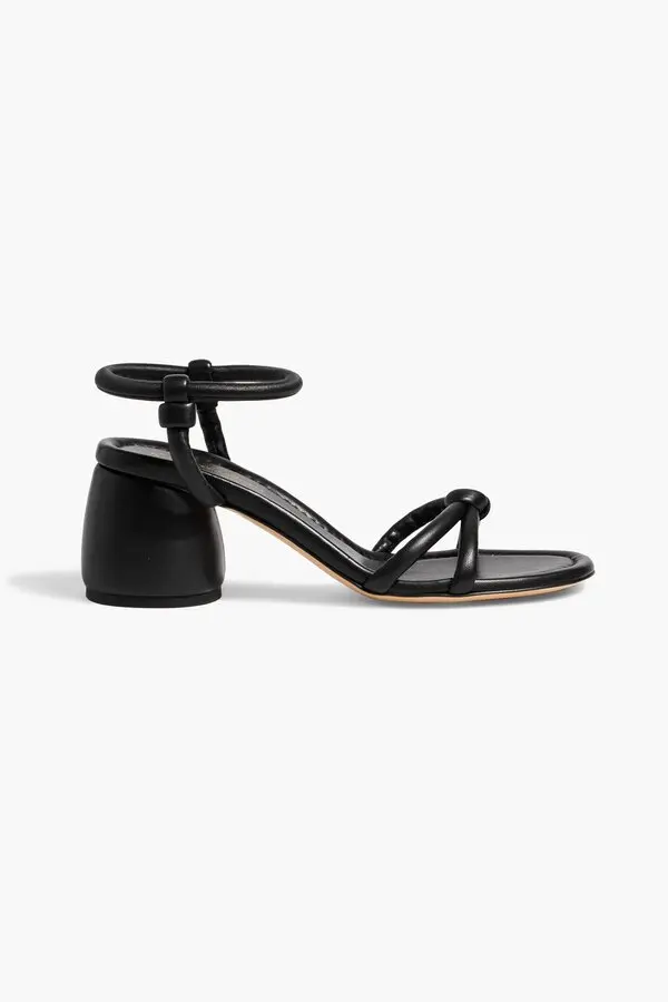 GIANVITO ROSSI Cassis 60 Leather Sandals - Black
